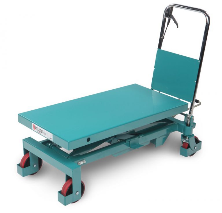 Heftafel met belasting 500kg hoogte tot 130cm geremd